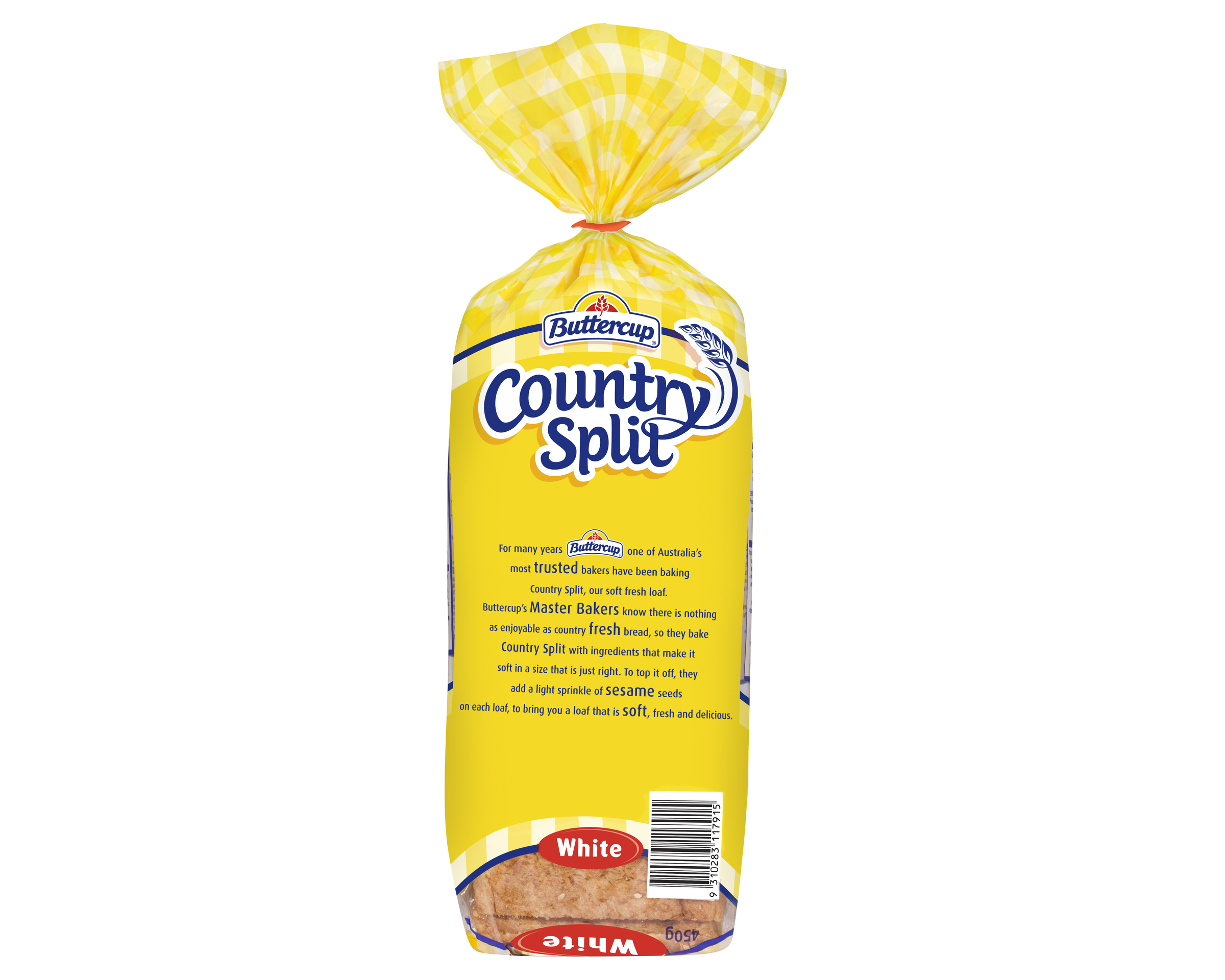 Buttercup Country Split Loaf White 450 g - Goodman Fielder